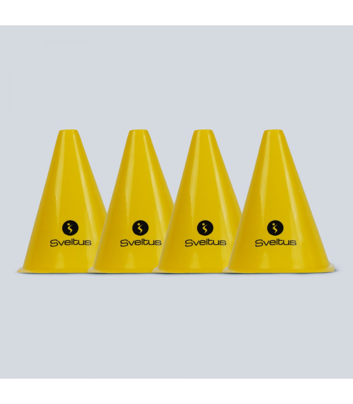 Set de 4 Cônes Sveltus – Jaune ou Orange – Accessoires d'entraînement